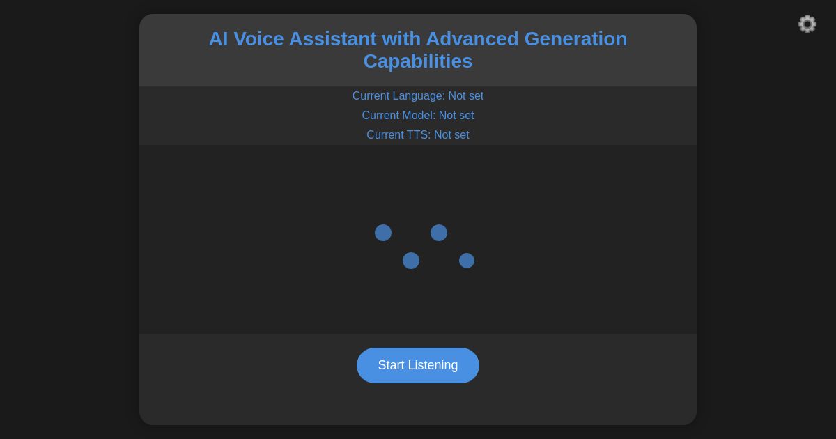 AI Voice Assistant with Advanced Generation Capabilities