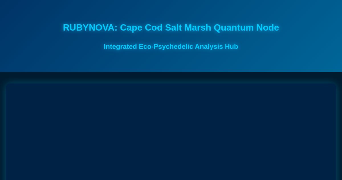 RUBYNOVA: Cape Cod Salt Marsh Quantum Node