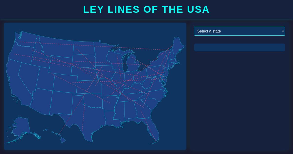 Ley Lines of the USA - Interactive Explorer