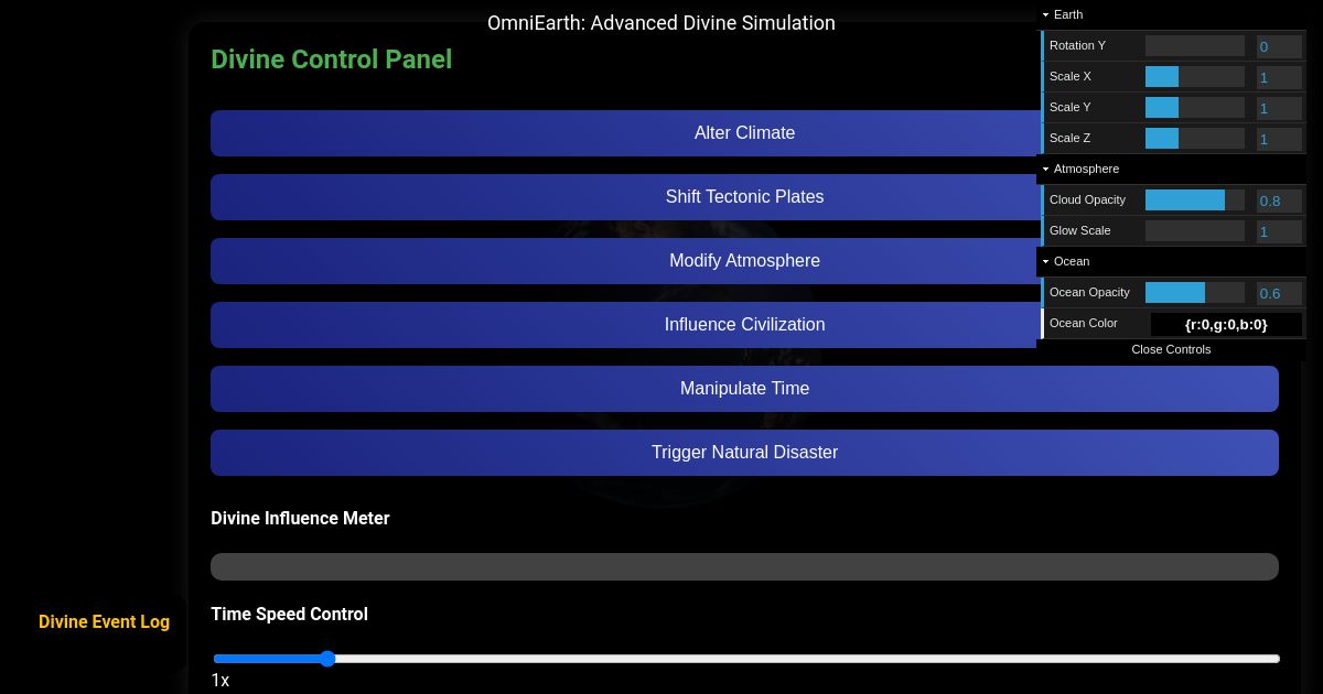 OmniEarth: Advanced Divine Simulation