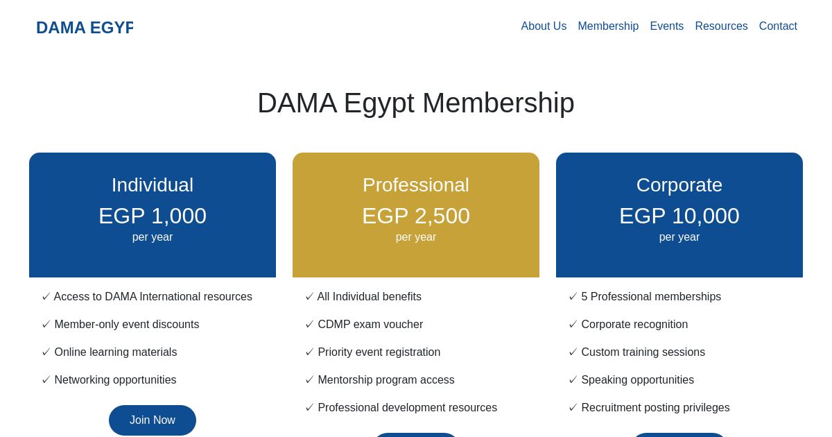 DAMA Egypt - Data Management Association
