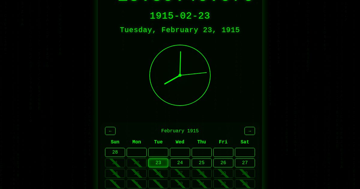 Truth Validation Clock