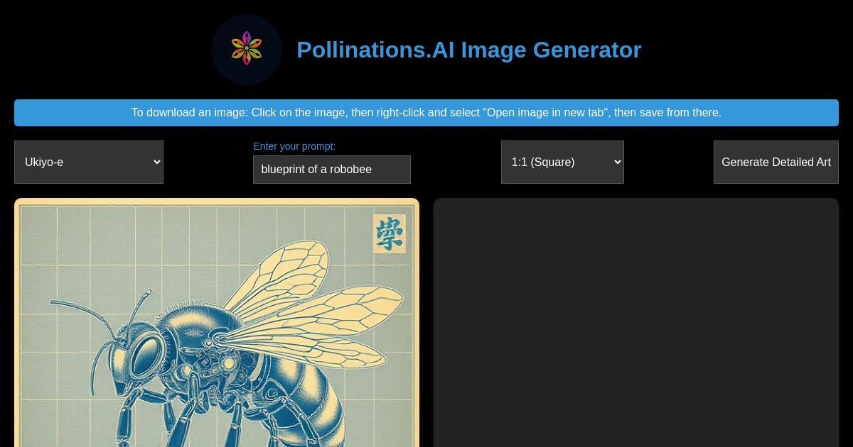 Pollinations.AI Image Generator: Dynamic AI Art Creation