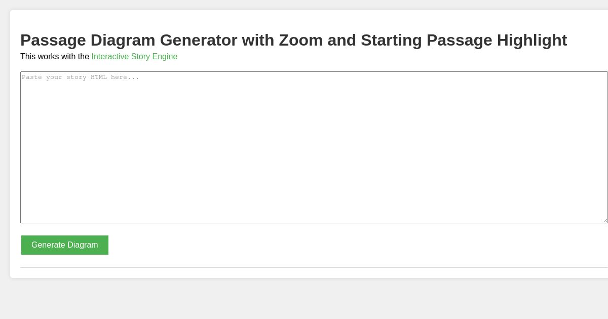 Interactive Passage Diagram