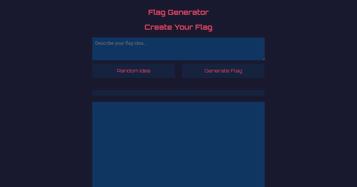 Flag Generator